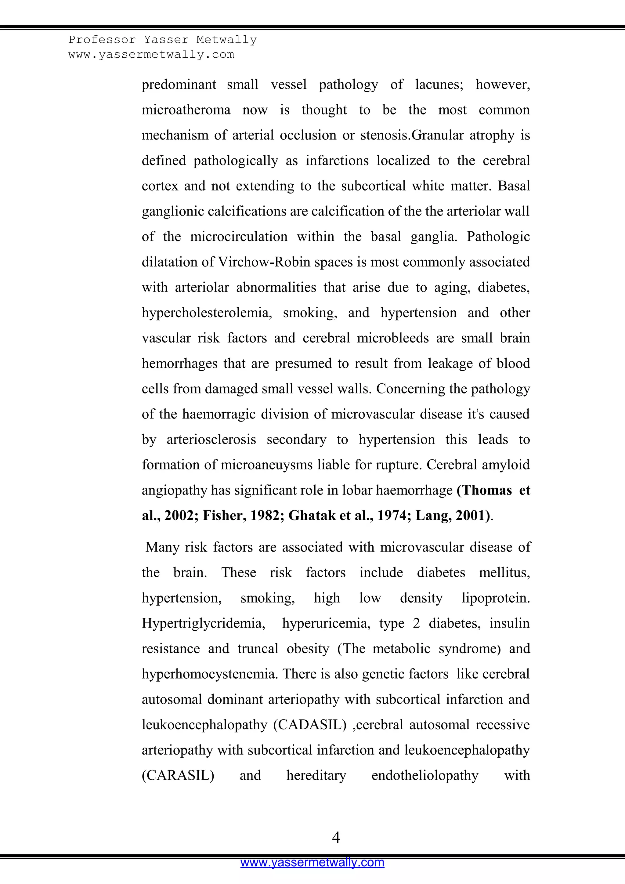 Microvascular Diseases of the Brain: An Update | PDF