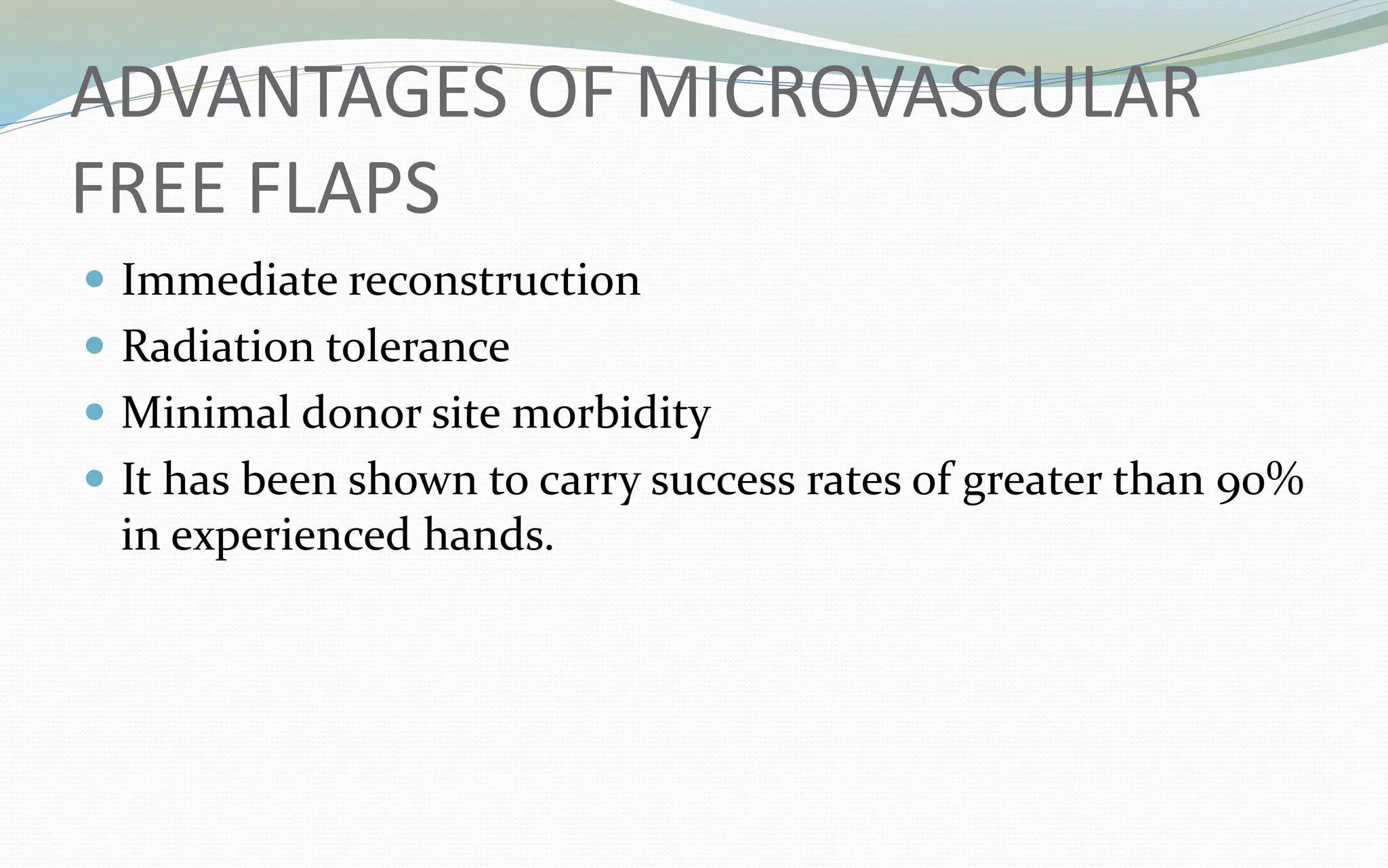 MICROVASCULAR FLAPS FOR RECONSTRUCTION IN ORAL CANCER.pptx