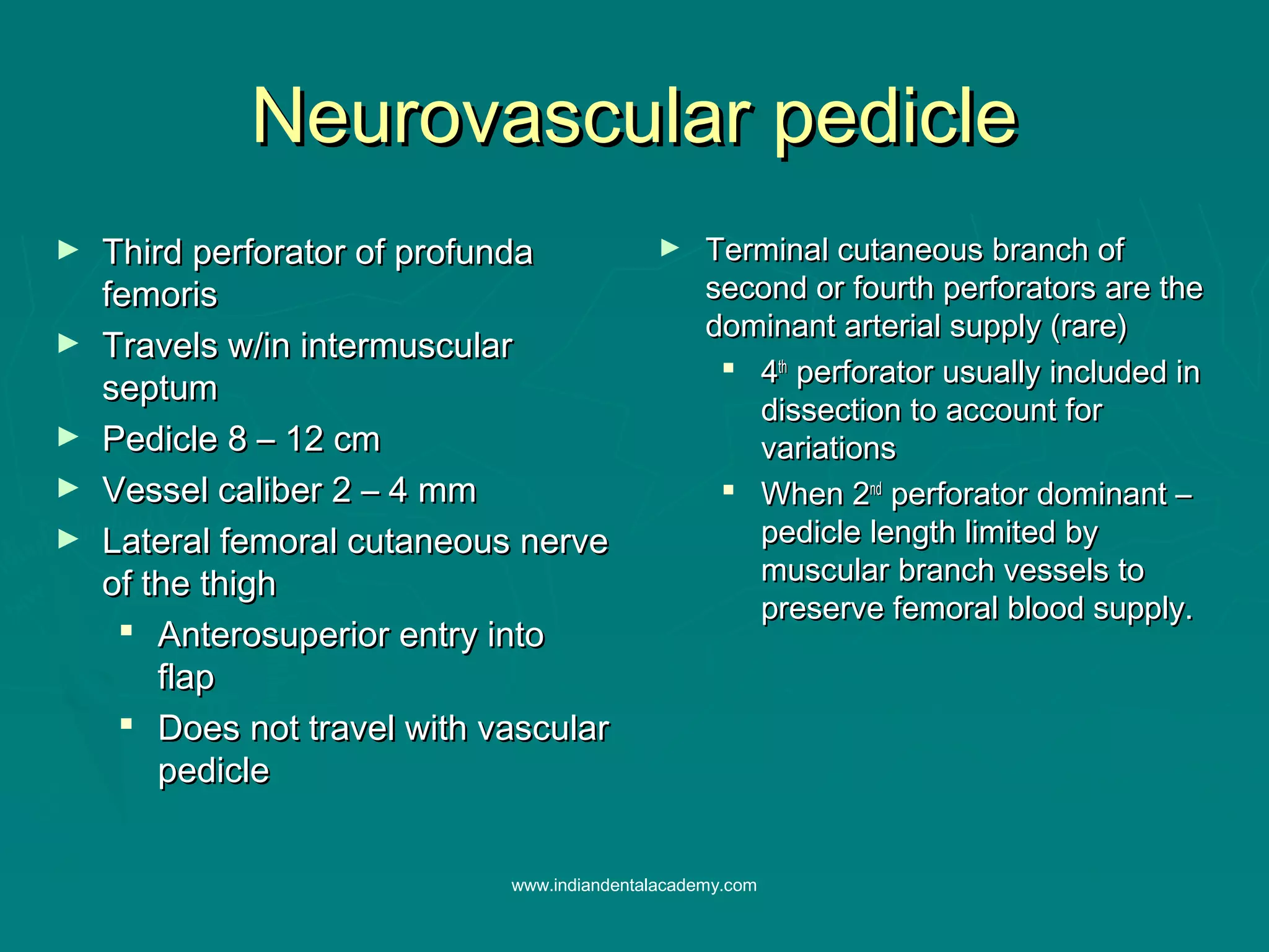 Micro vascular free flaps used in head and neck reconstruction ...