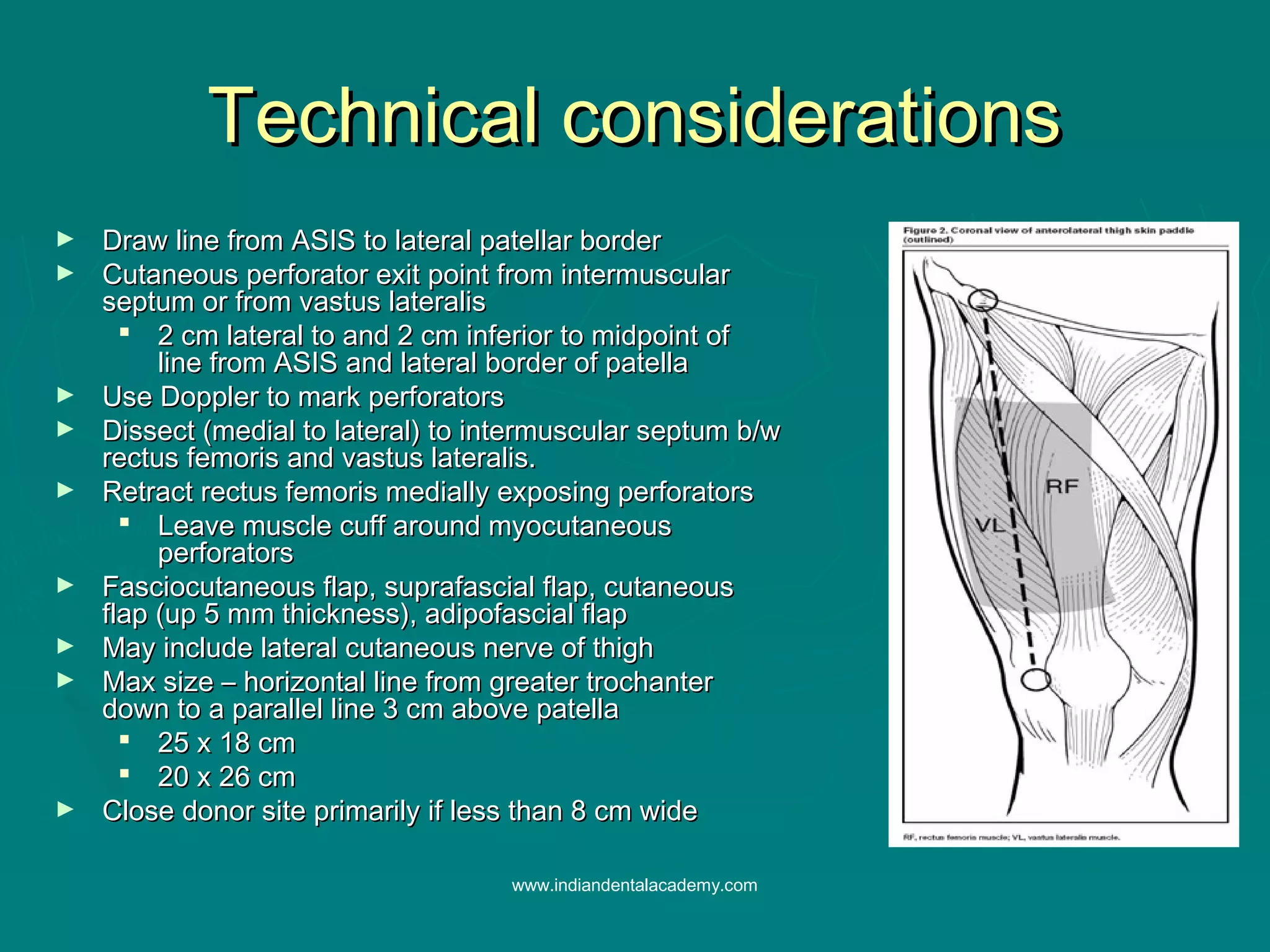 Micro vascular free flaps used in head and neck reconstruction ...