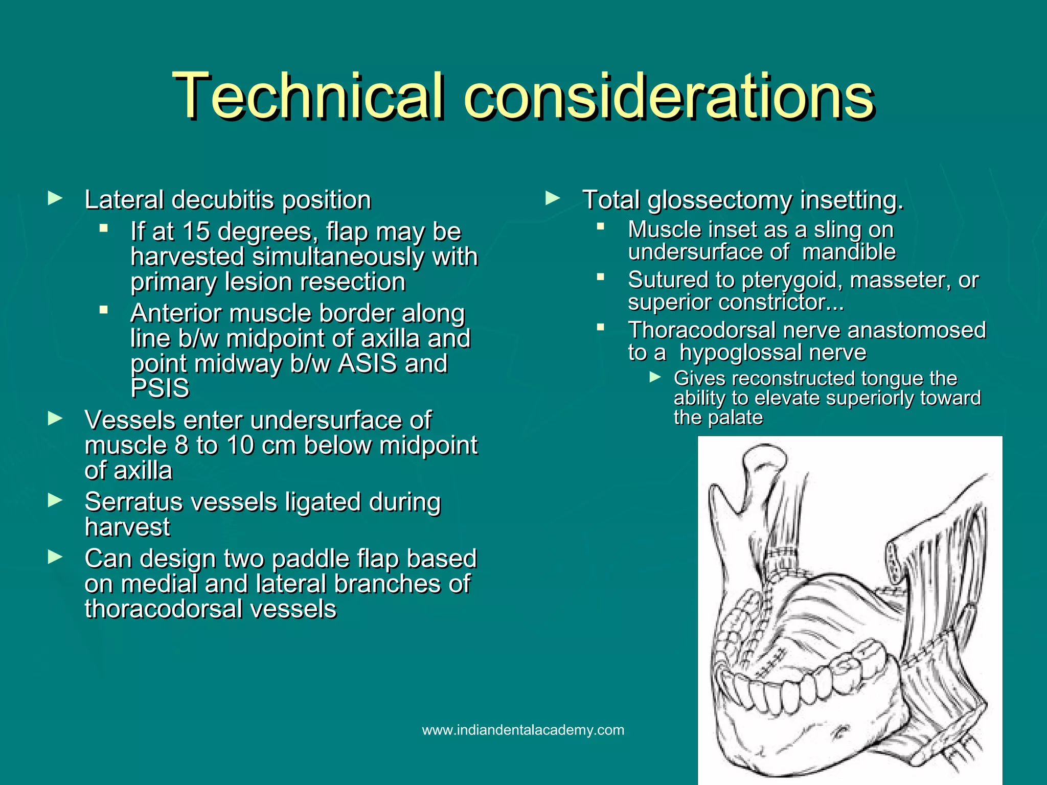 Micro vascular free flaps used in head and neck reconstruction ...