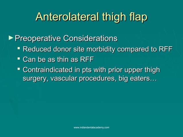 Micro vascular free flaps used in head and neck reconstruction ...