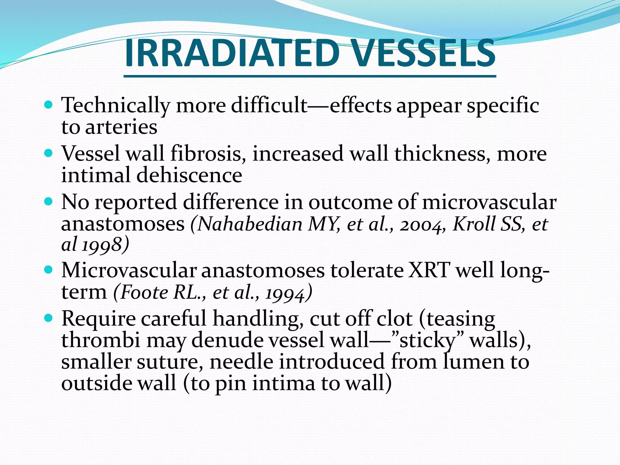 Microvascular flaps for reconstruction in head and neck cancer | PPTX