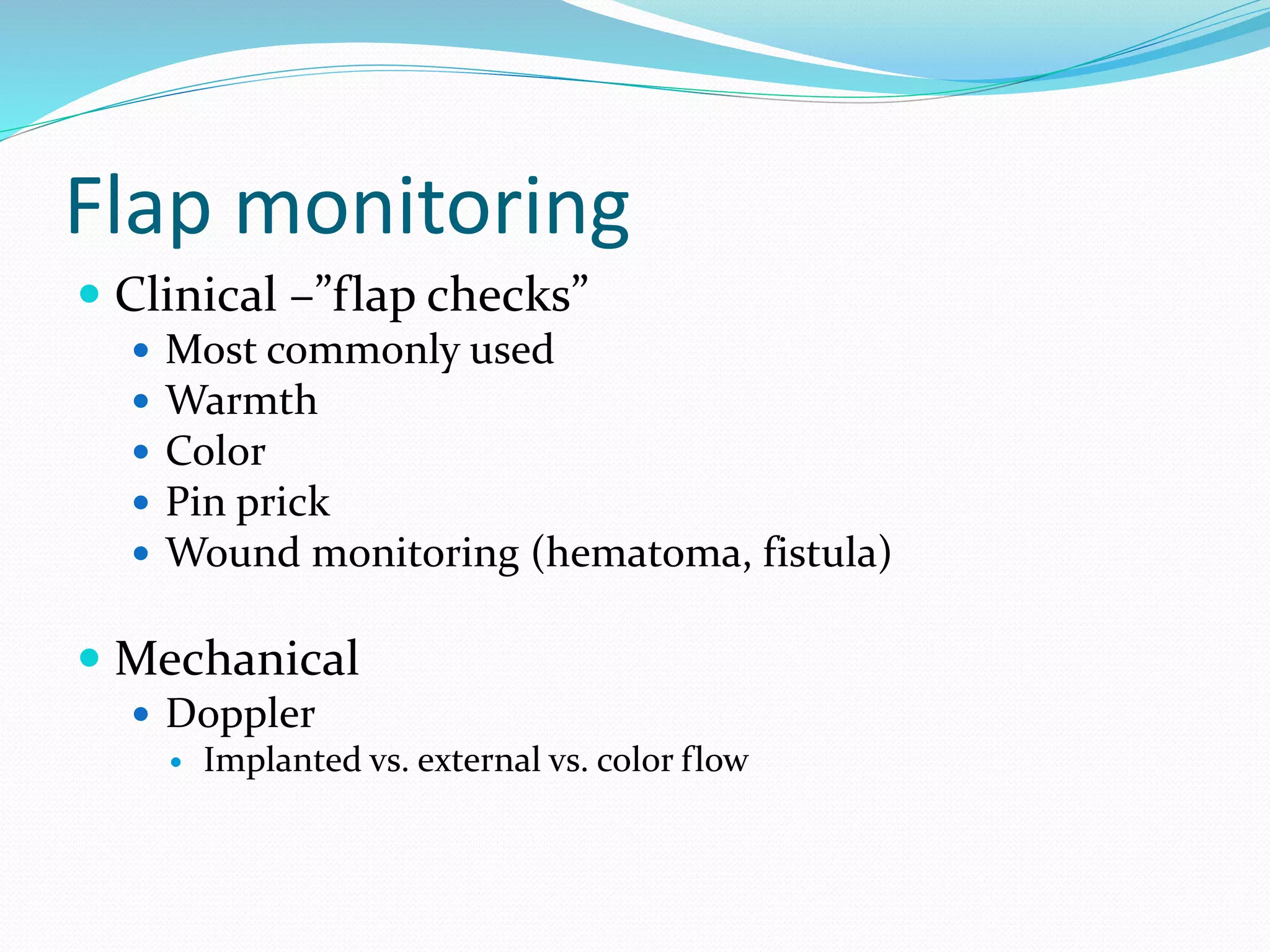 Microvascular flaps for reconstruction in head and neck cancer | PPTX