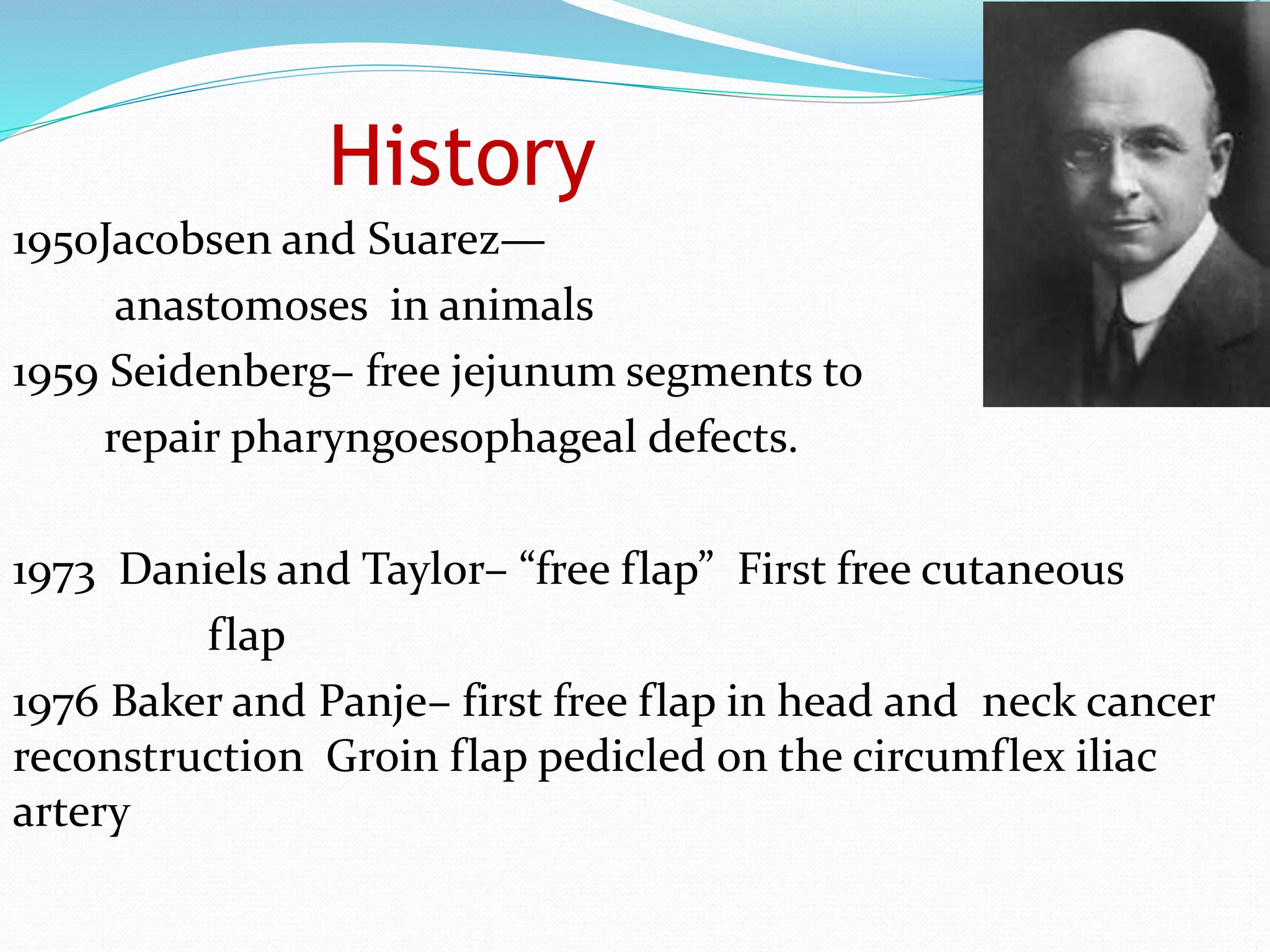 Microvascular flaps for reconstruction in head and neck cancer | PPTX