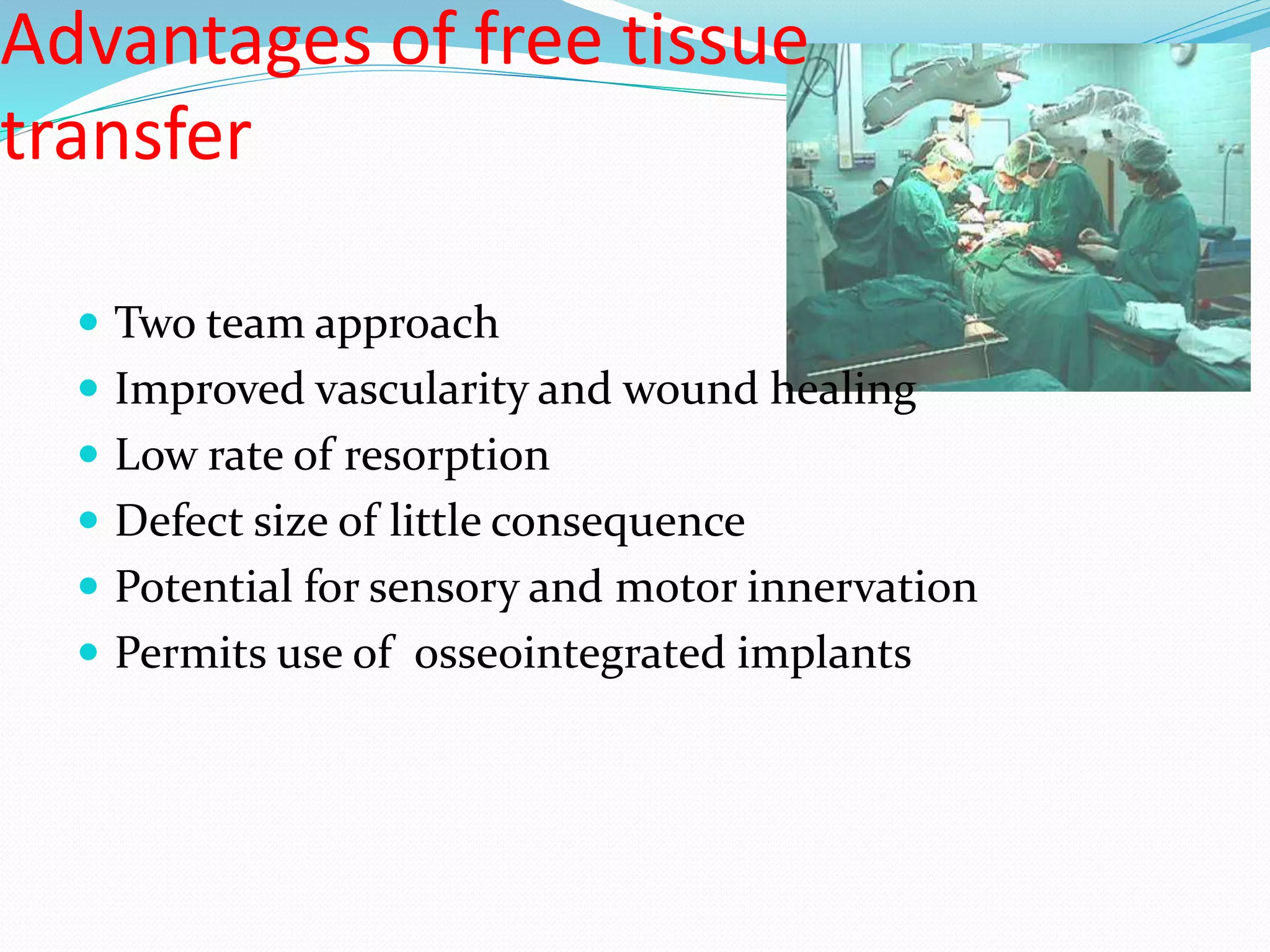 Microvascular flaps for reconstruction in head and neck cancer | PPTX