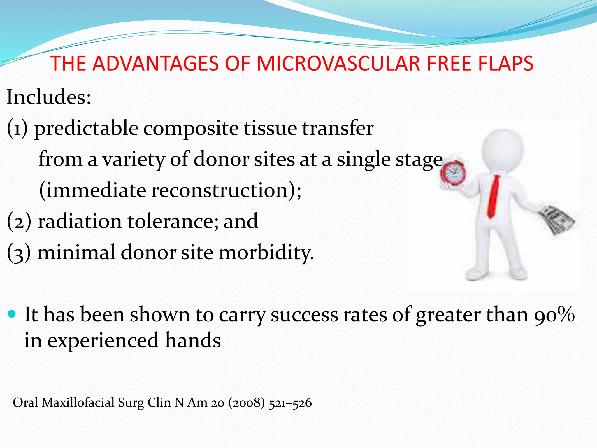 Microvascular flaps for reconstruction in head and neck cancer | PPTX
