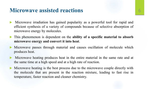microvave assisted reaction.pptx | Chemistry | Science