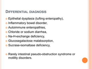 Microvillous inclusion disease (microvillous atrophy) | PPTX
