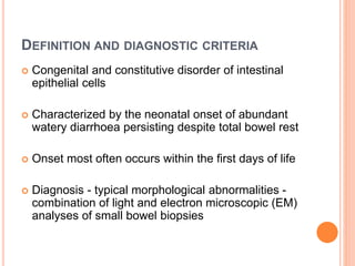 Microvillous inclusion disease (microvillous atrophy) | PPTX