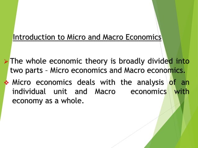 Micro vs macro economics | PPTX