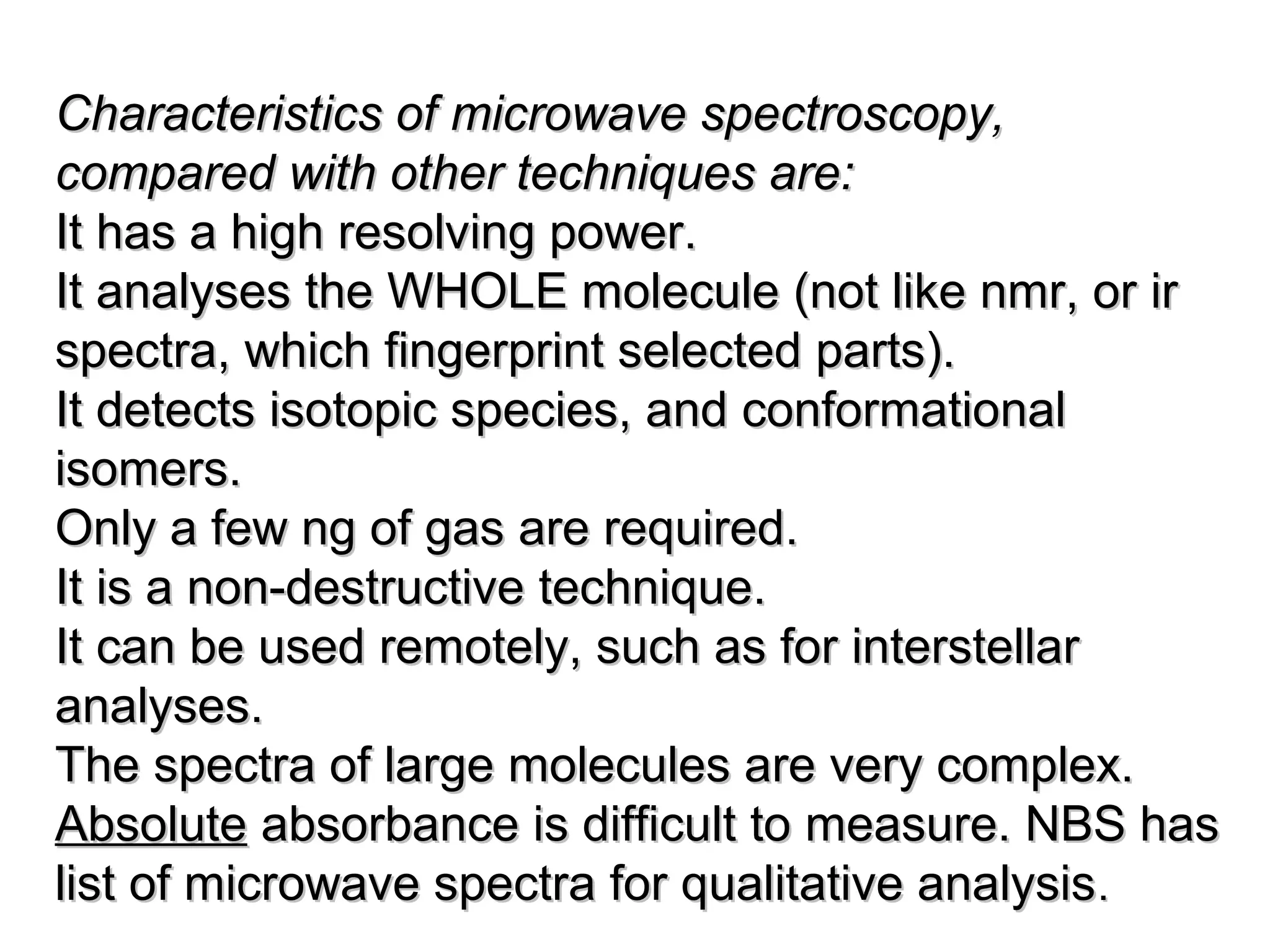 Microwave Spectroscopy | PPT