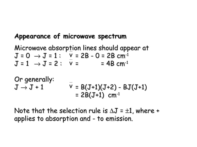Microwave Spectroscopy | PPT