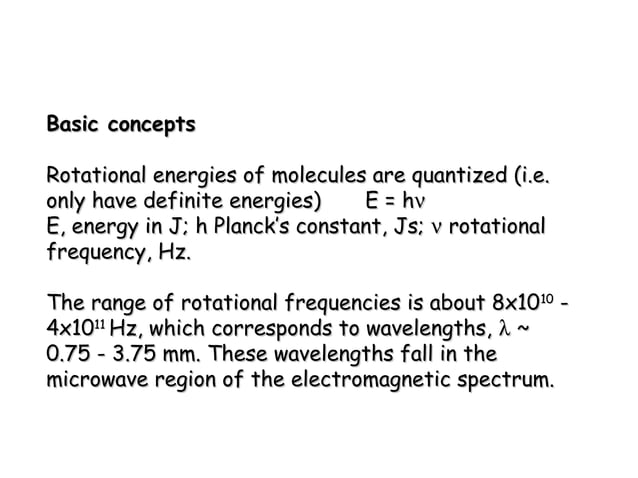 Microwave Spectroscopy | PPT