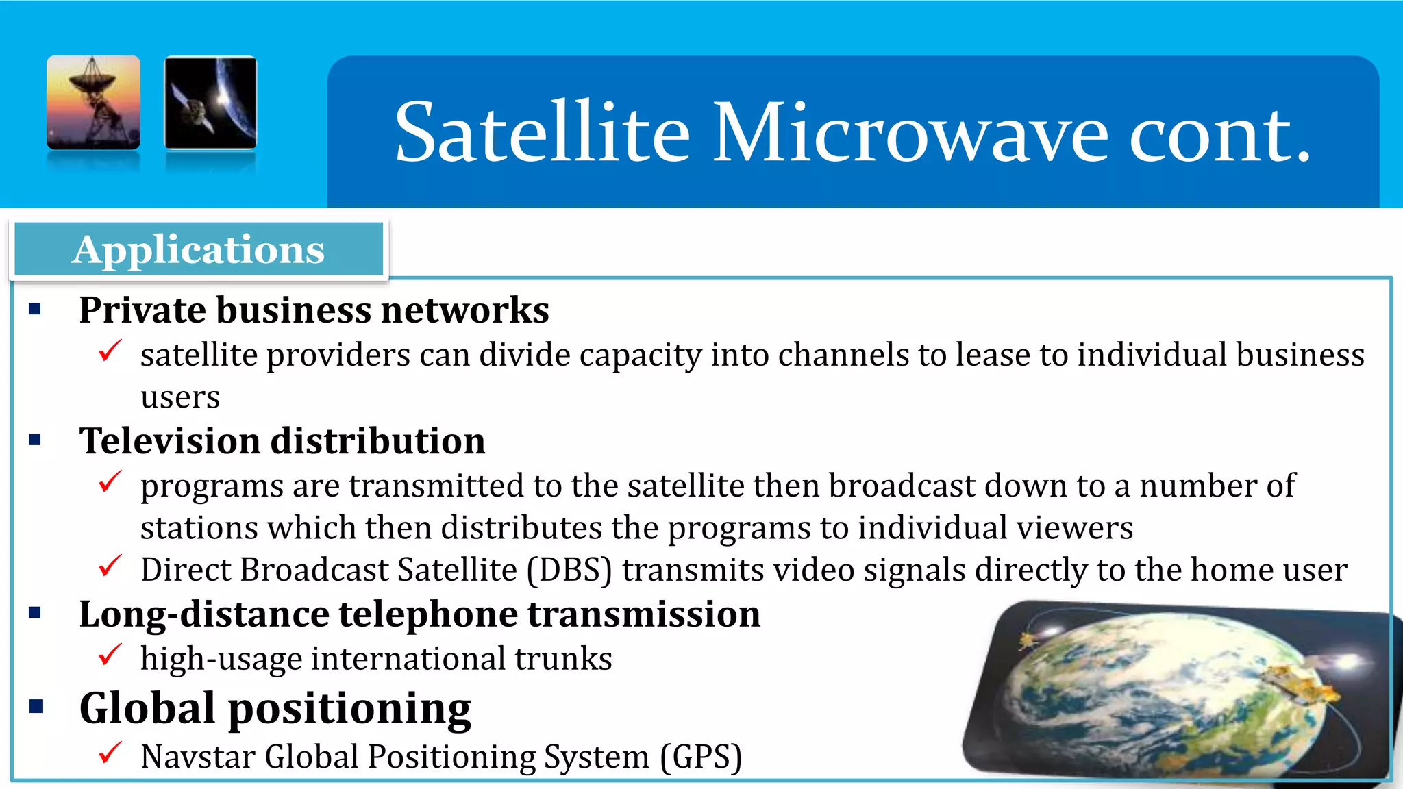 Microwave –Terrestrial & Satellite | PPTX