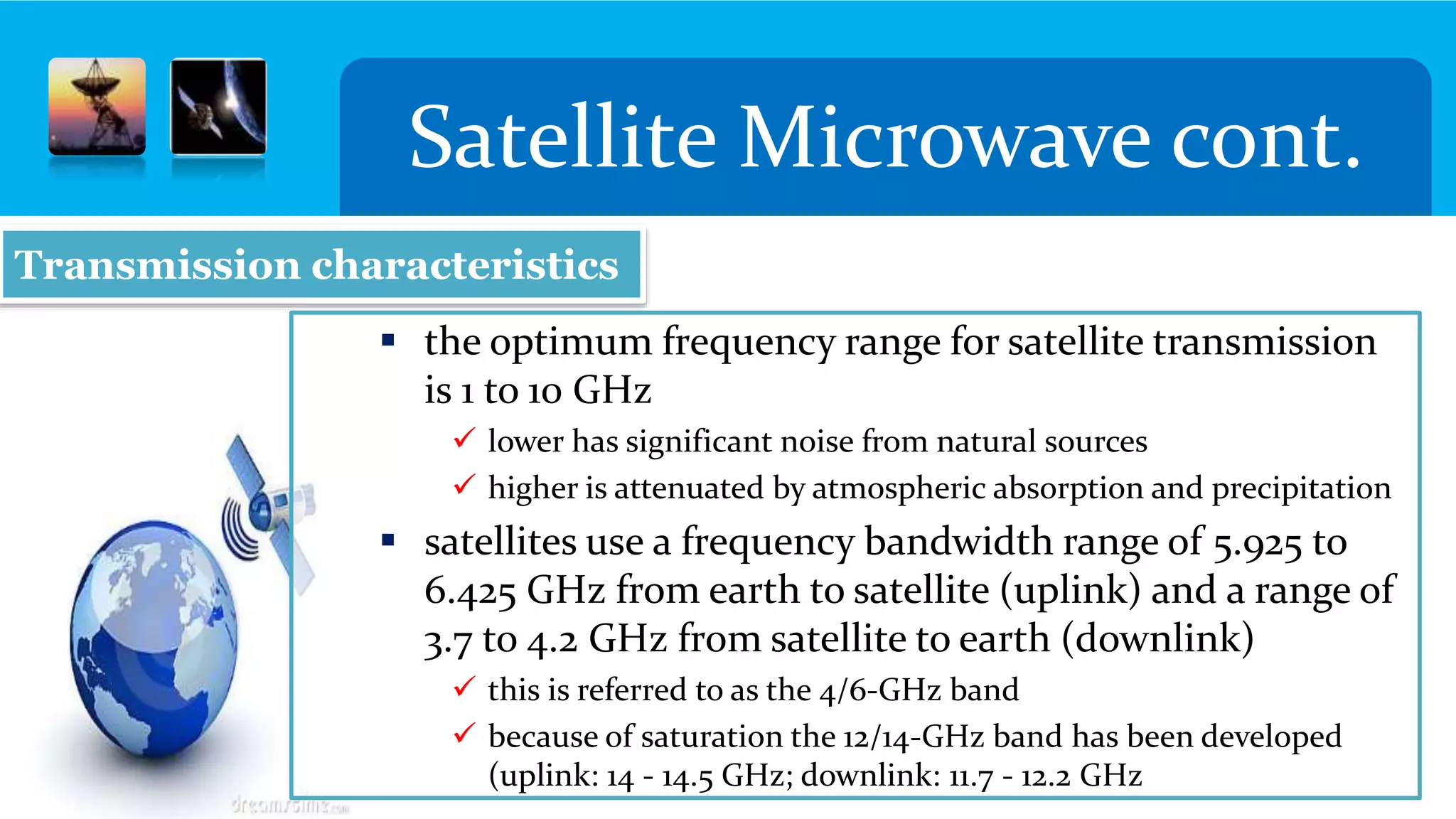 Microwave –Terrestrial & Satellite | PPTX