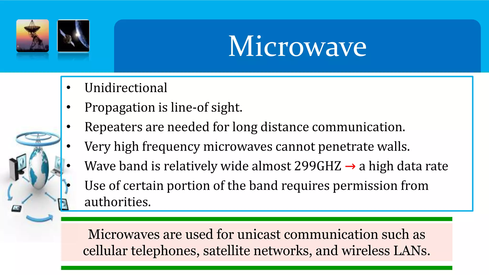 Microwave –Terrestrial & Satellite | PPTX