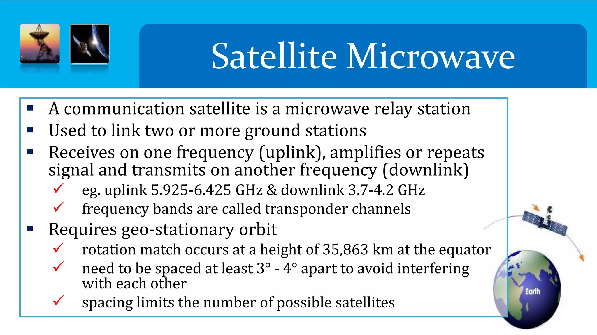 Microwave –Terrestrial & Satellite | PPTX