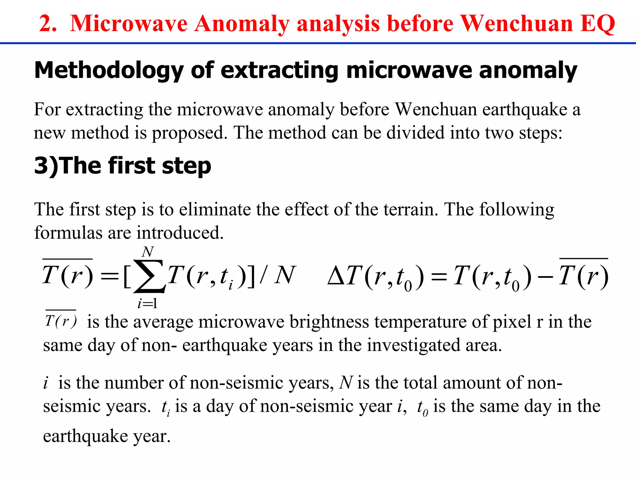 Microwave radiation anomaly of Wenchuan earthquake and its mechanism ...