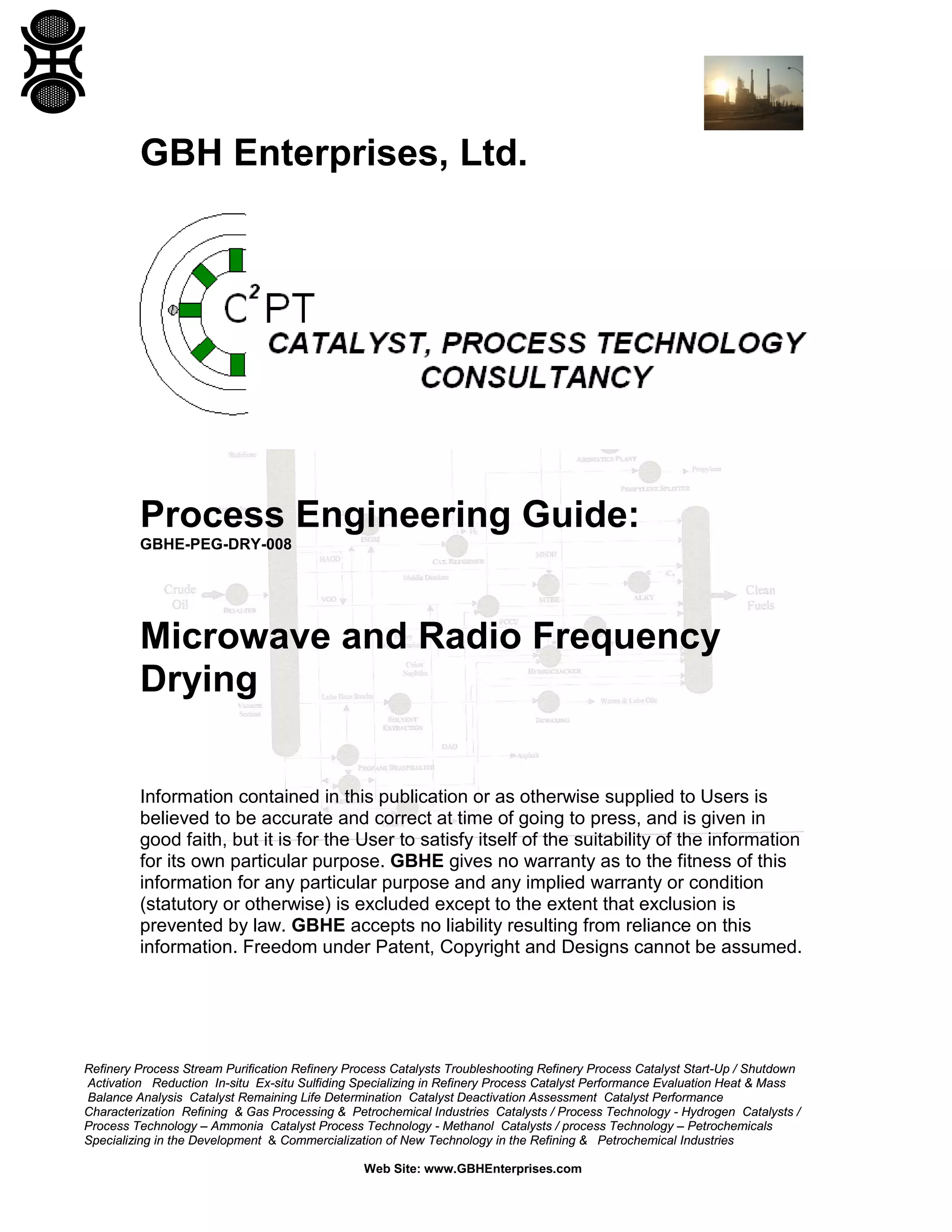 Microwave and Radio Frequency Drying | PDF