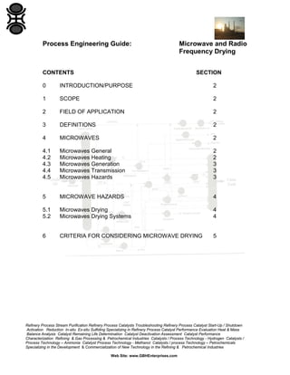 Microwave and Radio Frequency Drying | PDF