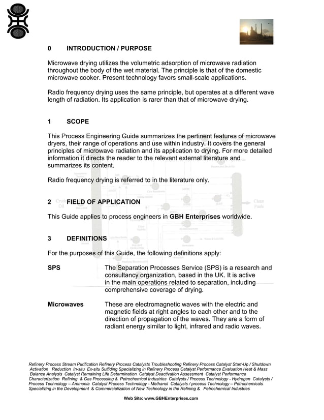 Microwave and Radio Frequency Drying | PDF | Chemistry | Science