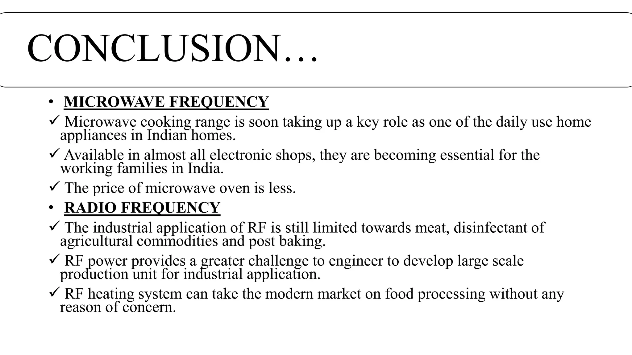 Microwave and Radio frequency Processing | PPTX