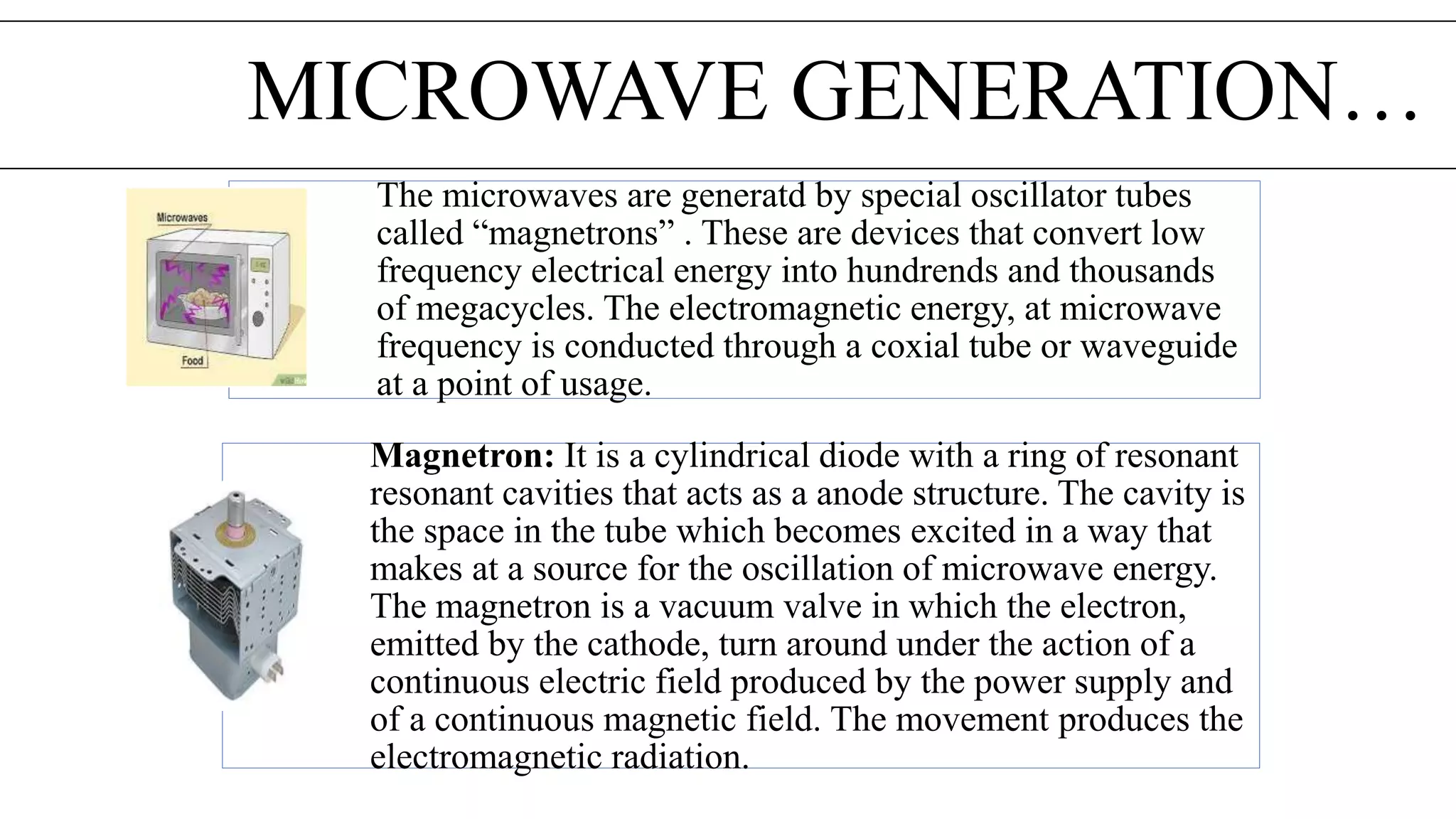 Microwave and Radio frequency Processing | PPTX | Chemistry | Science