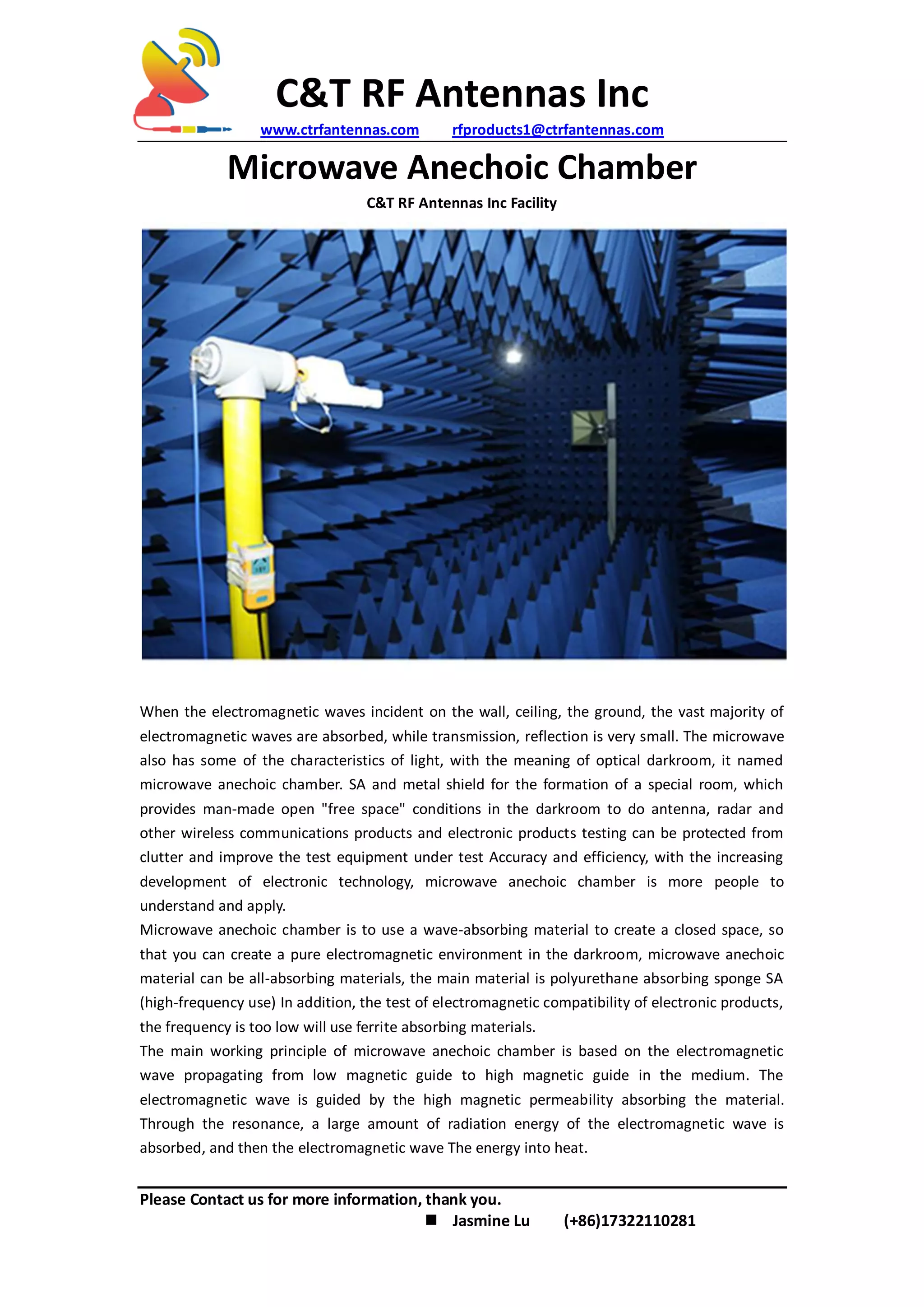 Microwave anechoic chamber -C&T RF Antennas Inc | PDF