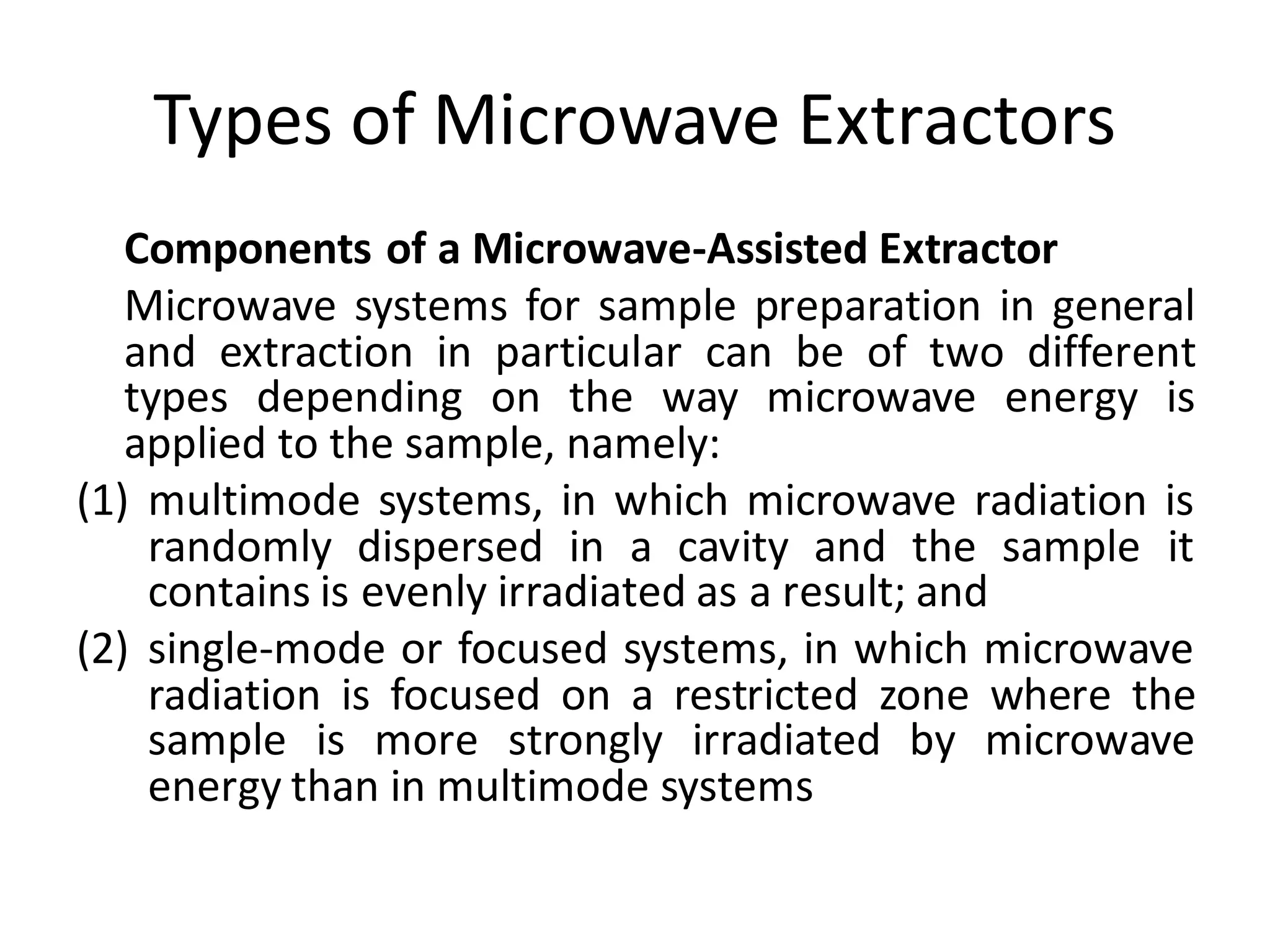 Microwave assisted extraction: An Advanced extraction technique | PDF