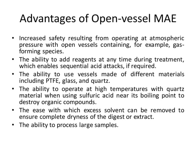 Microwave Assisted Extraction An Advanced Extraction Technique Pdf