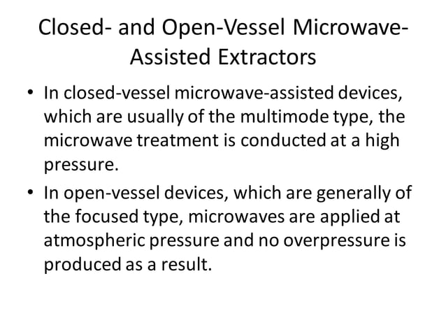 Microwave Assisted Extraction An Advanced Extraction Technique Pdf