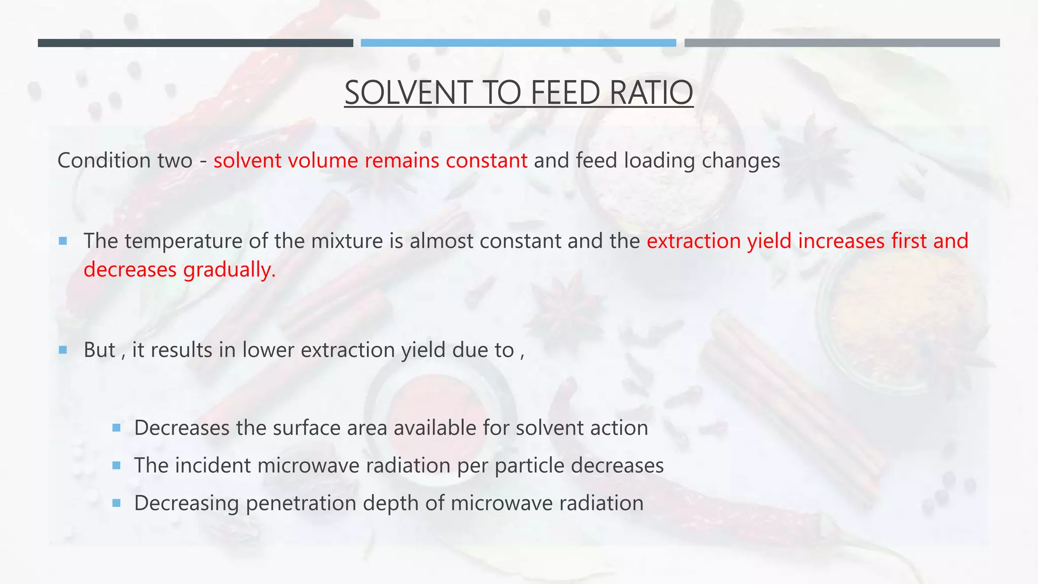 Microwave assisted extraction of spice oleoresins and oils | PPTX