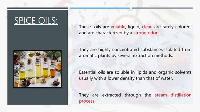 Microwave assisted extraction of spice oleoresins and oils | PPT