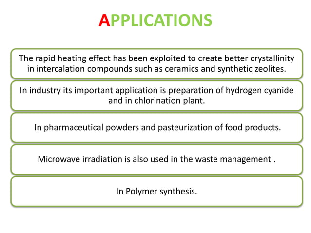 Microwave assisted organic synthesis | PPTX