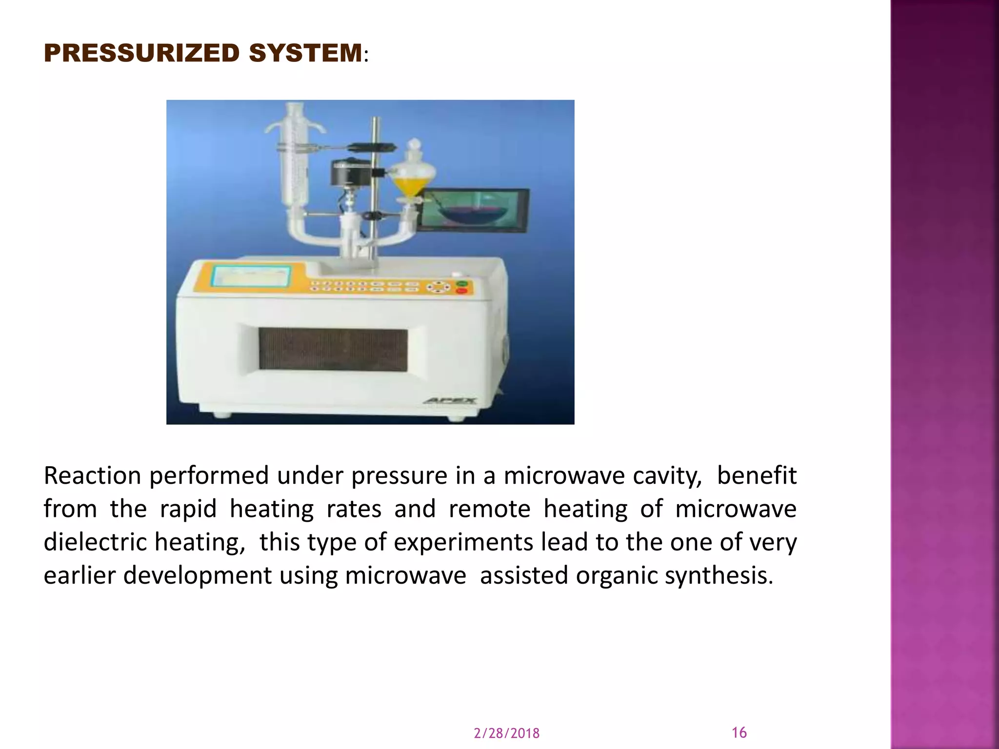 Microwave assisted organic synthesis | PPTX