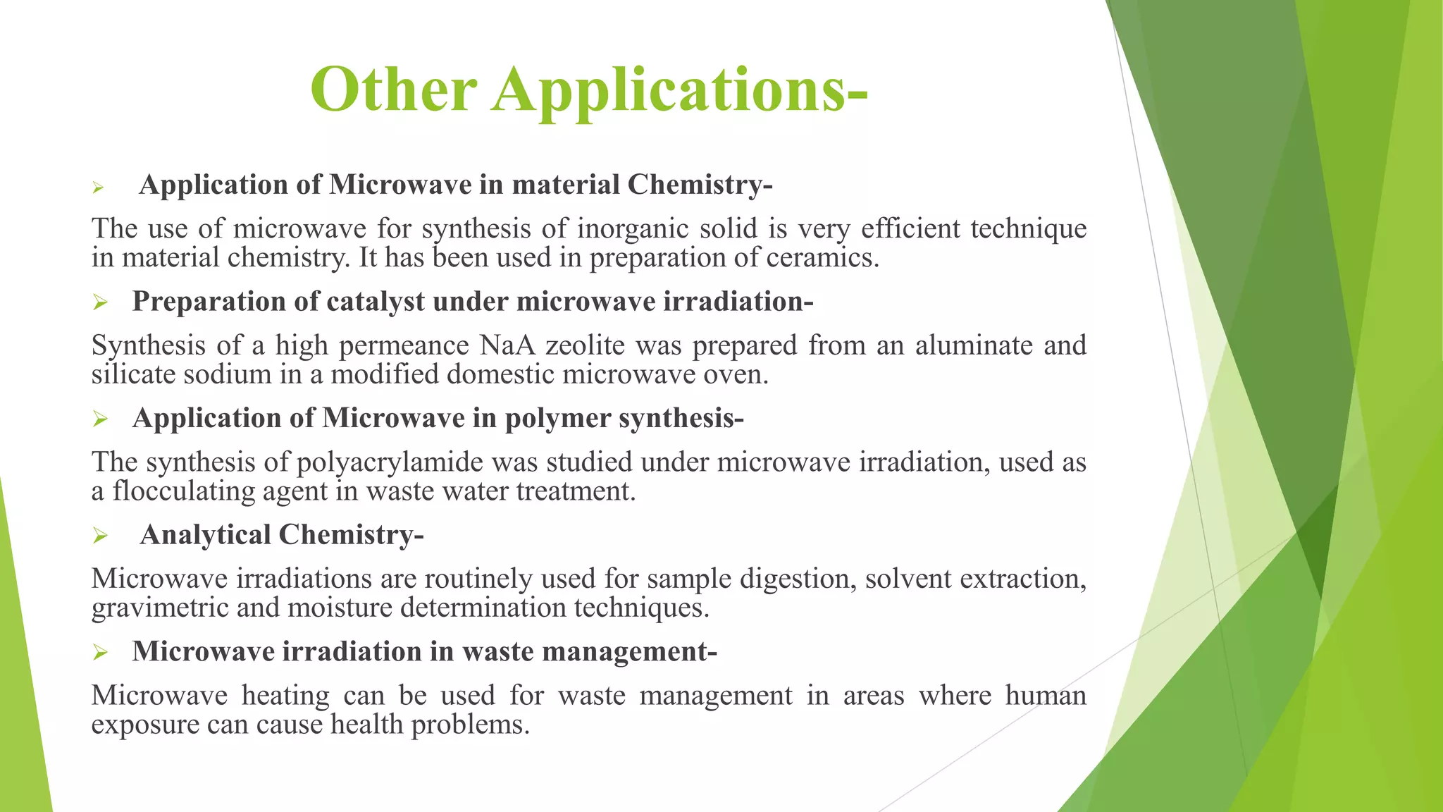 MICROWAVE ASSISTED REACTION AND APPLICATIONS PPT.pptx
