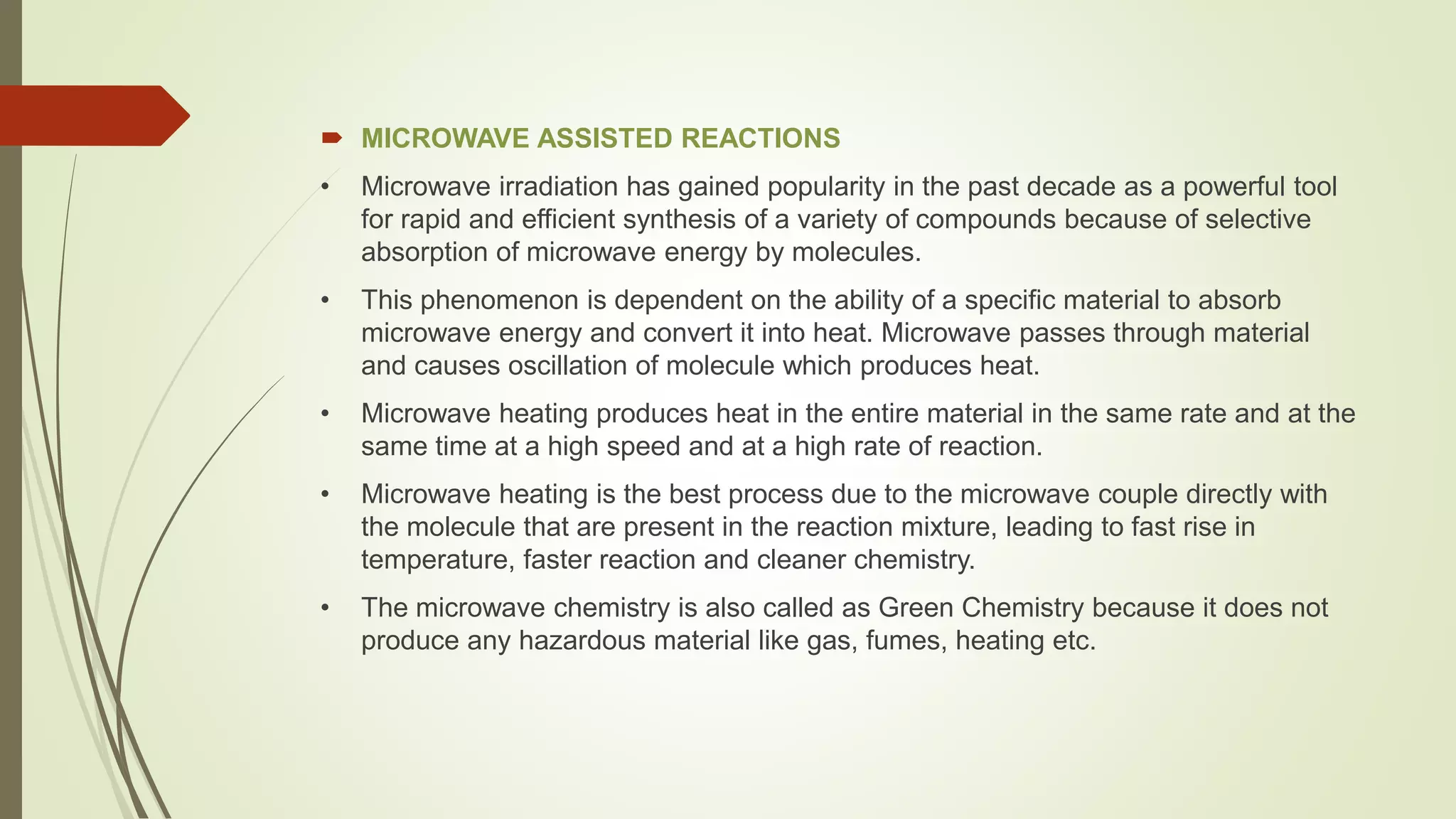 Microwave assisted reactions | PPTX