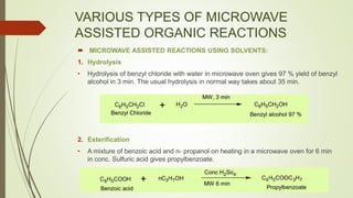 Microwave assisted reactions | PPTX