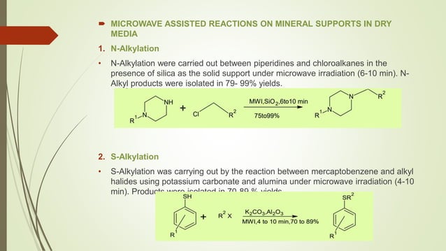 Microwave assisted reactions | PPTX | Chemistry | Science
