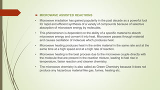 Microwave assisted reactions | PPTX