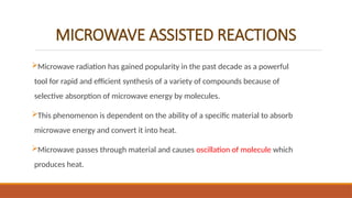 microwave assisted rxn in advanced organic chemistry.pptx