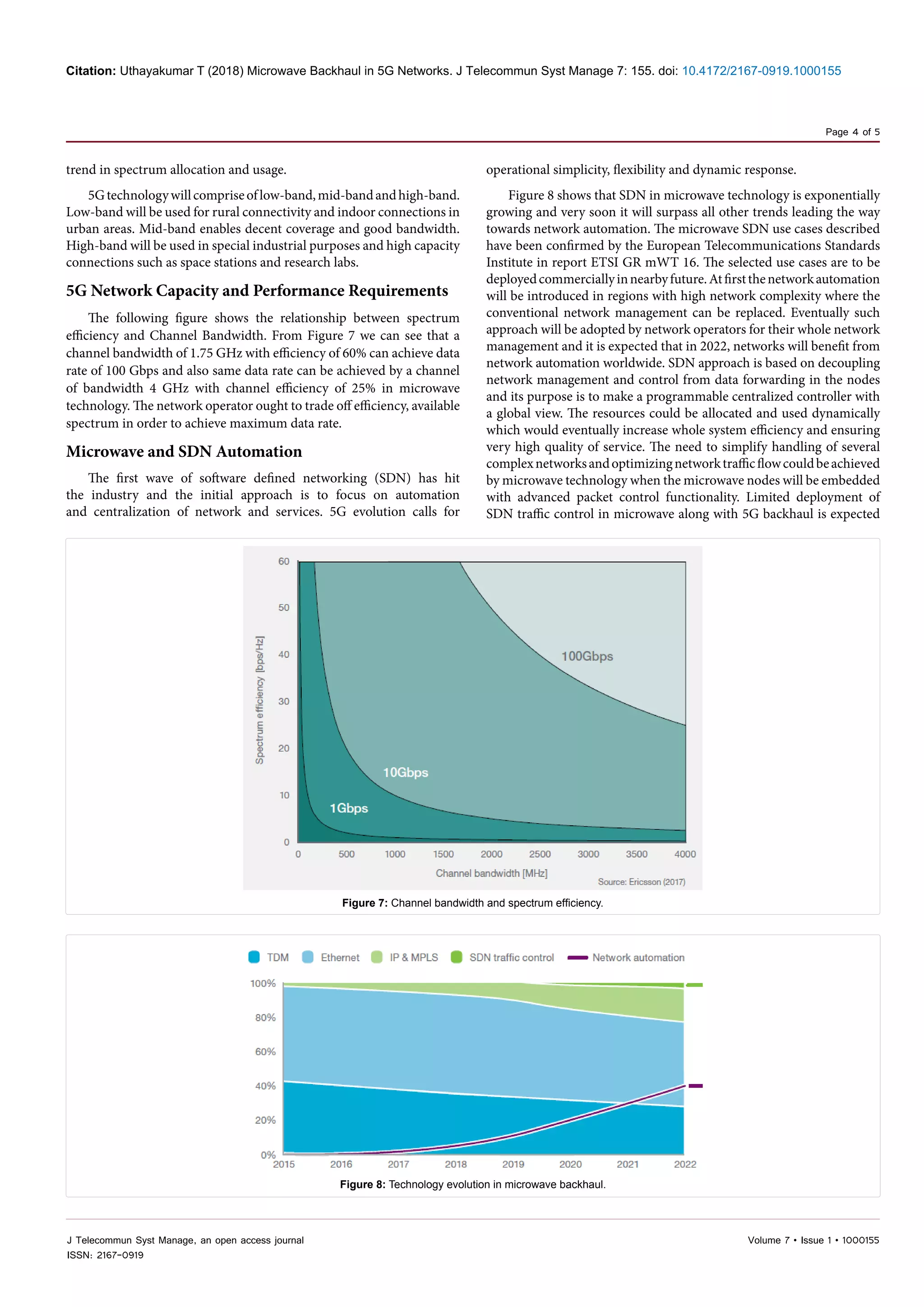 Microwave backhaul in 5G networks | PDF