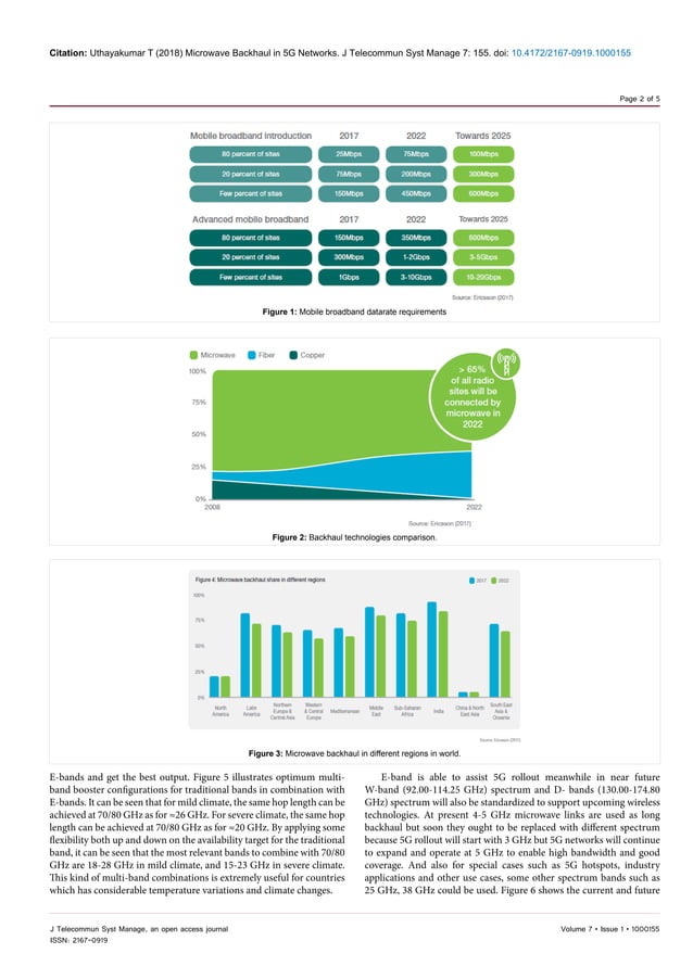 Microwave backhaul in 5G networks | PDF