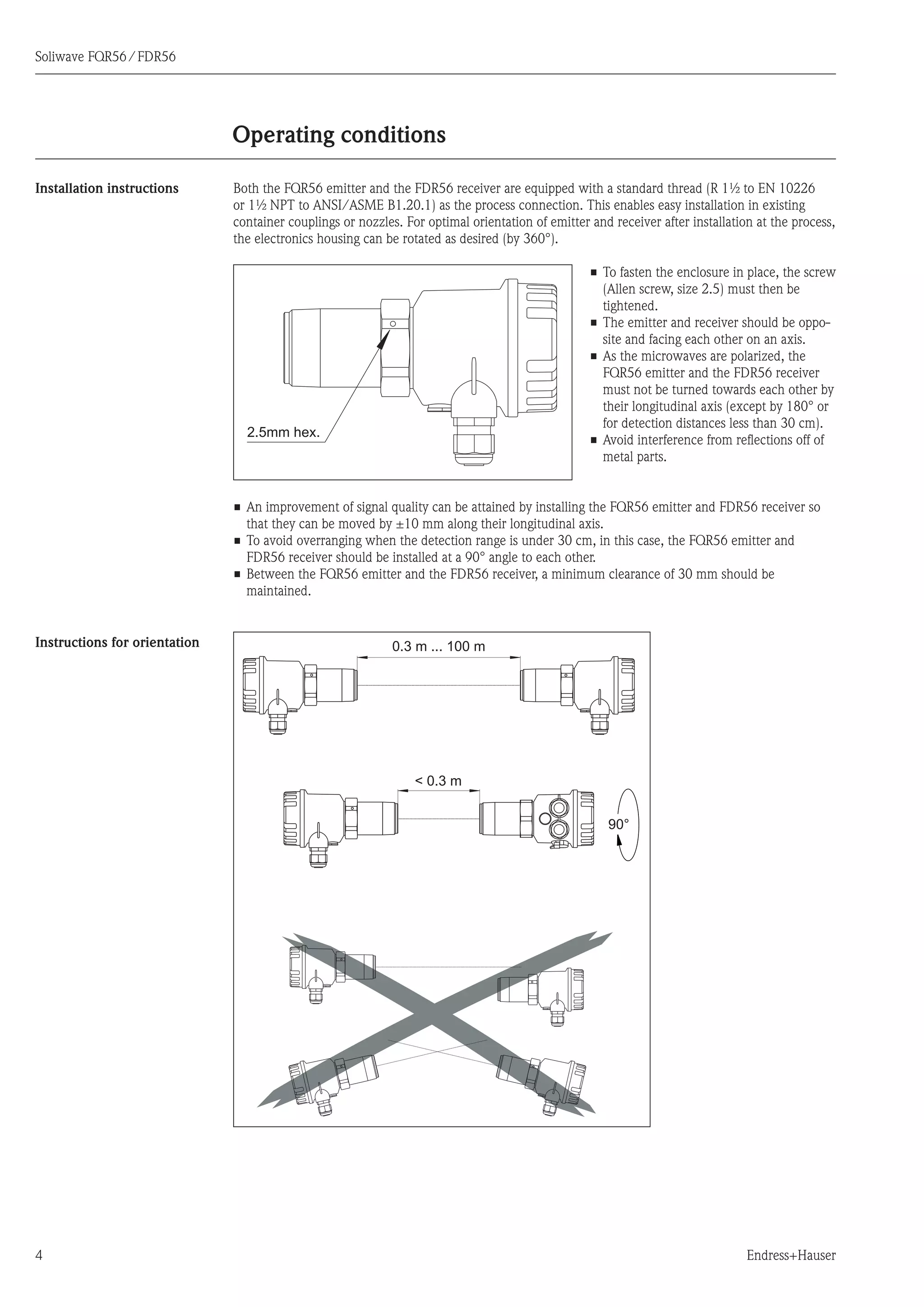 Microwave barrier- Soliwave FQR56/FDR56 | PDF