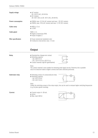 Microwave barrier- Soliwave FQR56/FDR56 | PDF