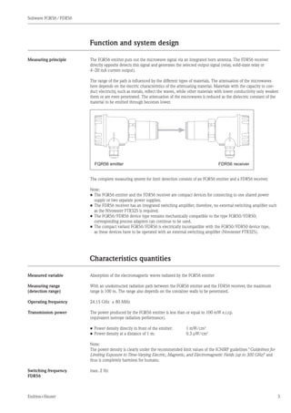 Microwave barrier- Soliwave FQR56/FDR56 | PDF