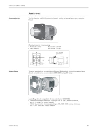 Microwave barrier-Soliwave M FQR50 / FDR50 | PDF