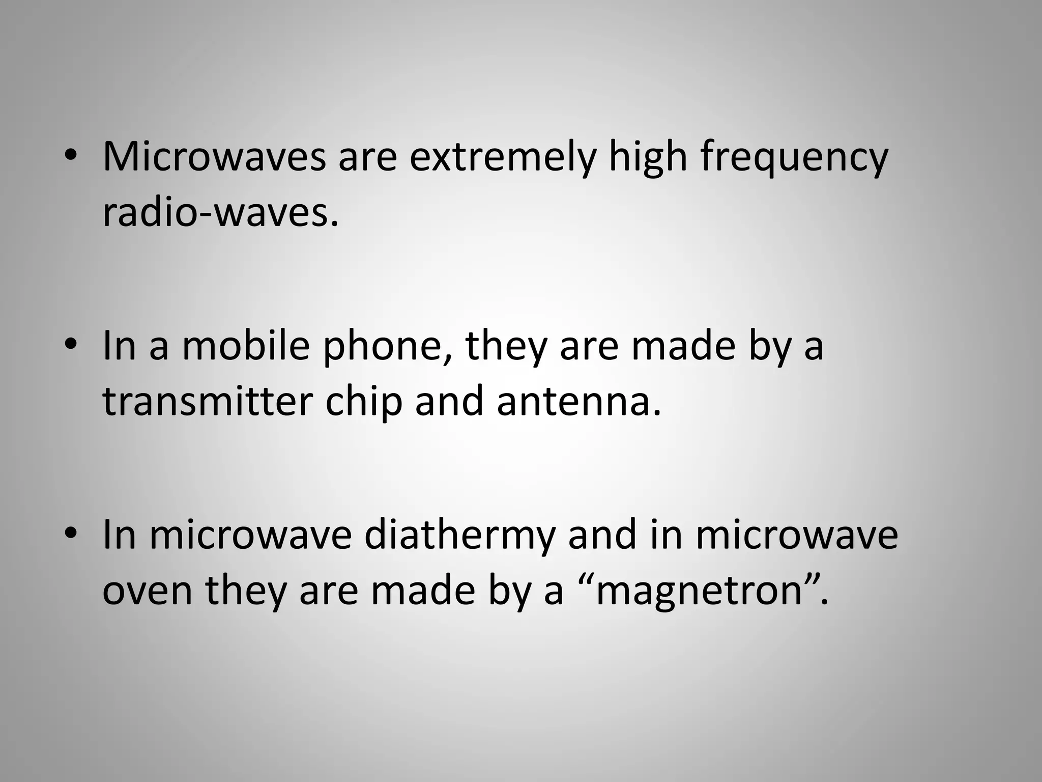 Microwave diathermy (MWD) for physiotherapists | PPTX