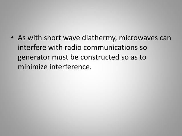 Microwave diathermy (MWD) for physiotherapists | PPTX